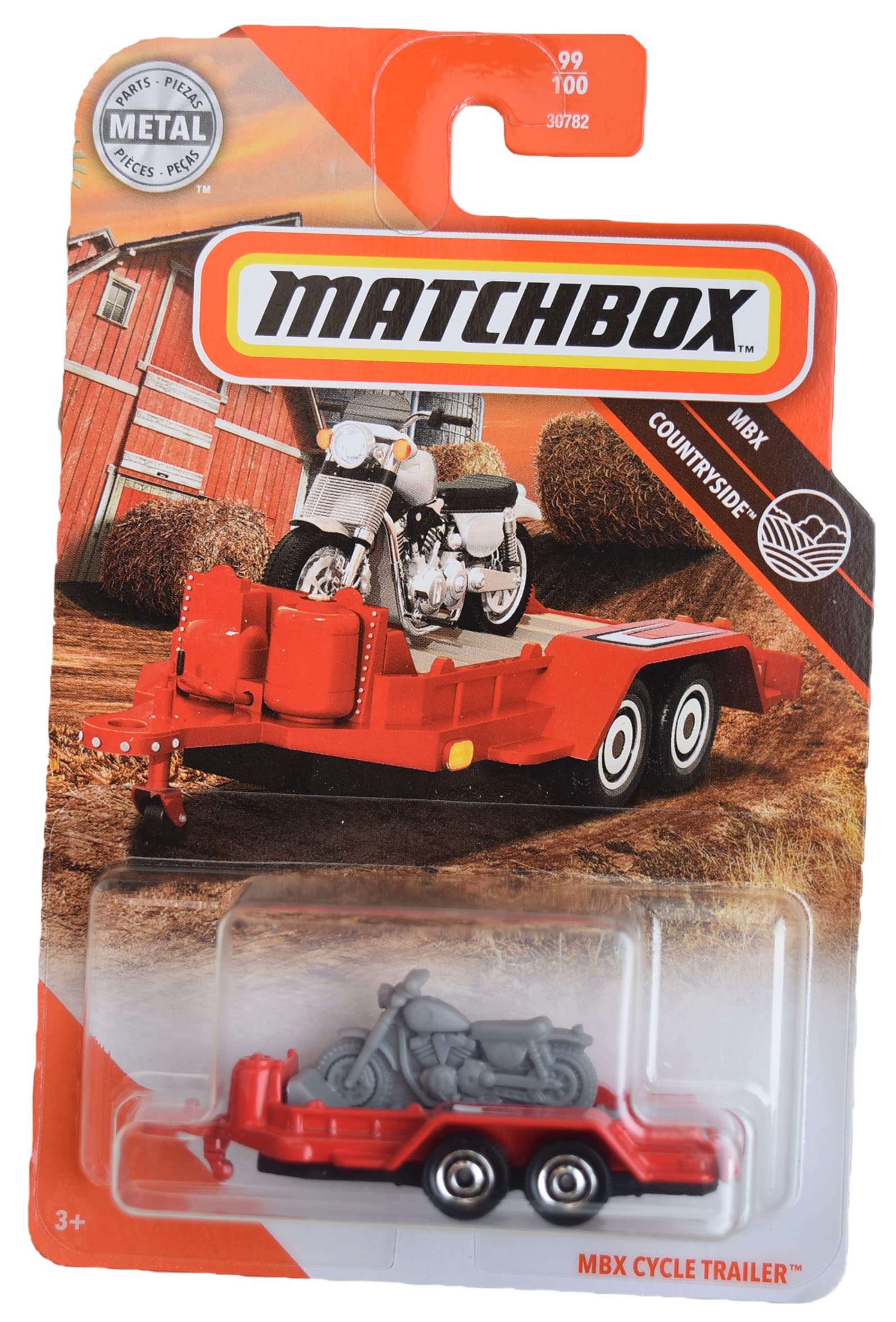Matchbox Cycle Trailer, [red] Countryside 99/100