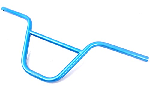 KHE 9 Inch BMX Handlebars Blue Knurled Clamp Zone Only 1.79lbs Width 720 mm