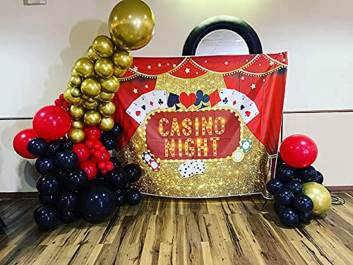 Styirl Black 100 Pcs Party Balloons (5/10/12/18 inch) for Birthday, Wedding, Graduation, Baby Shower, Bachelorette Party Decorations, Includes Curling Ribbon