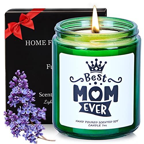 Bathtub Tray Caddy Bamboo 41" Longest Extended Length+ Gifts for Mom Lavender Scented Candles Bundle Green Jar