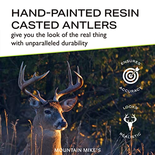 Mountain Mikes - Antler Bath Towel Rack - Decor Inspired by The Great Outdoors - Durable Replicated Deer Antlers - Easy Assembly - 16β to 24β Wide