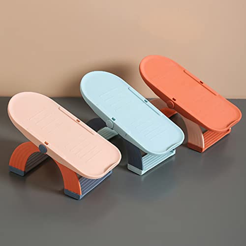 CUBTOL Space Slipper for Deck Holder Stands Clo Low Fixtures Save Stacker: Shoe Rack Slot Sandals Double Organizer Shoes Sneakers Display Organization Sandal Heel Slots Saver Plastic