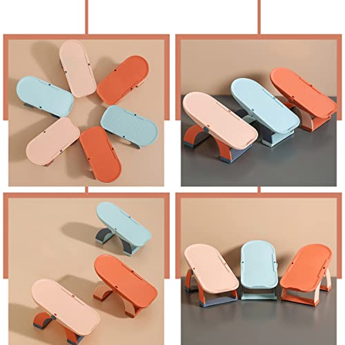 CUBTOL Space Slipper for Deck Holder Stands Clo Low Fixtures Save Stacker: Shoe Rack Slot Sandals Double Organizer Shoes Sneakers Display Organization Sandal Heel Slots Saver Plastic