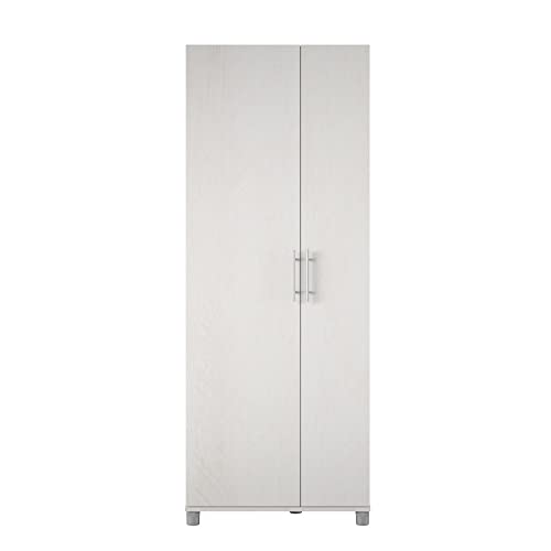 SystemBuild Evolution Camberly Tall Asymmetrical Cabinet in Ivory Oak