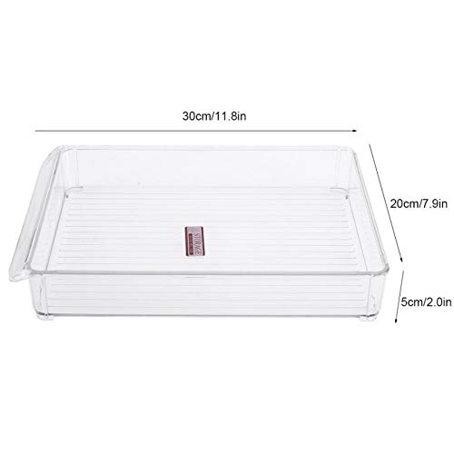 Plastic Food Storage Container Bin with Lid and Handle for Kitchen, Pantry, Cabinet, Fridge, Freezer(6138-小)