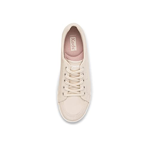 Keds Women's Center 2 Lace Up Sneaker, Latte, 7 M US