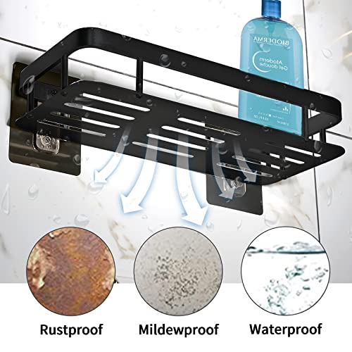 Detoypapa Shower Caddy,2 Pack Bathroom Shower Organizer with Soap Holder Drill-Free Adhesive Shower Shelves for Bathroom Shower Storage