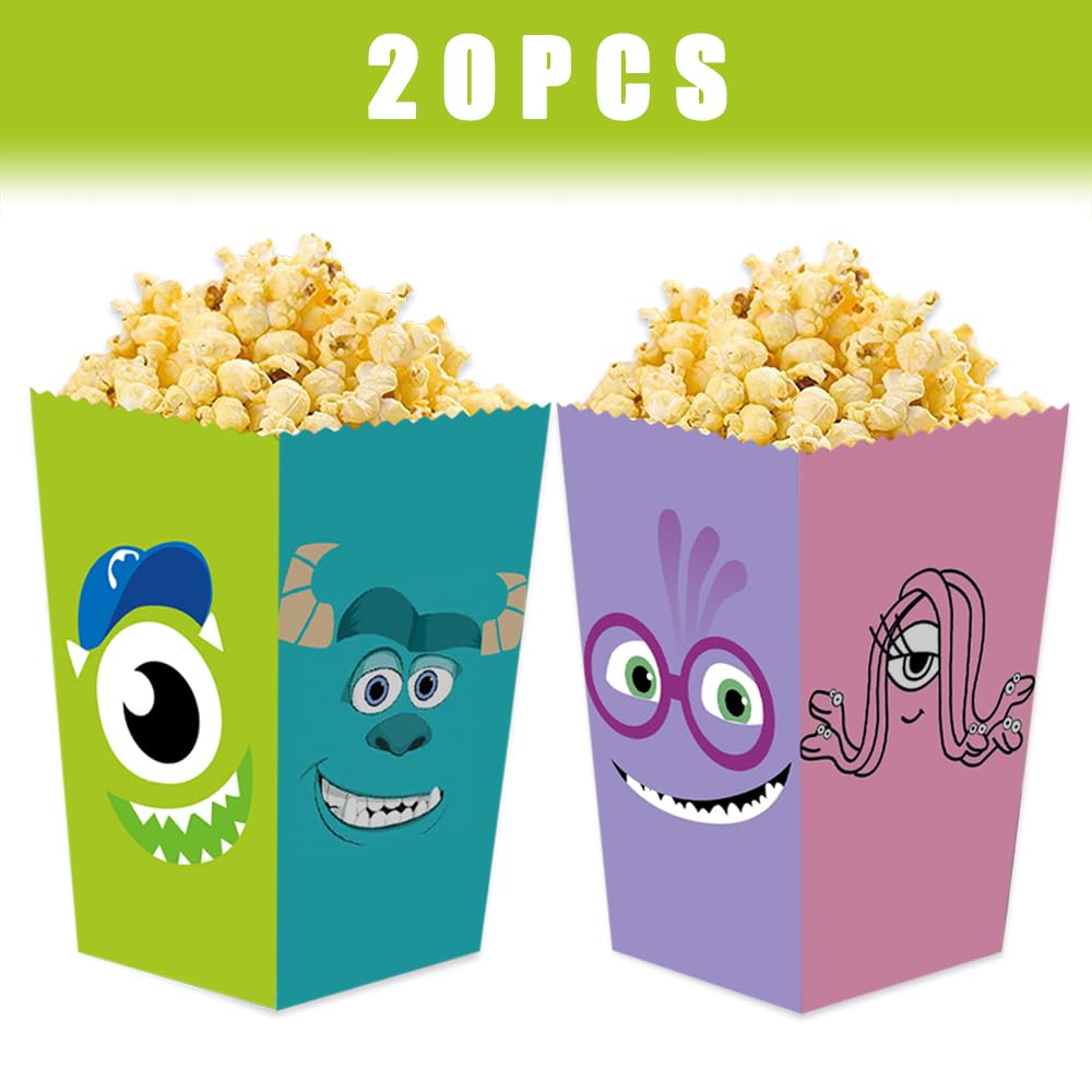 Party Bags Popcorn Boxes, Contains 20 pcs Paper Bags, Theme Birthday Party Decorations