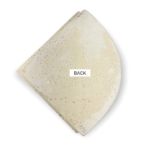 Tenedos Premium Quality Classic Cream Travertine Resin Corner Shelf
