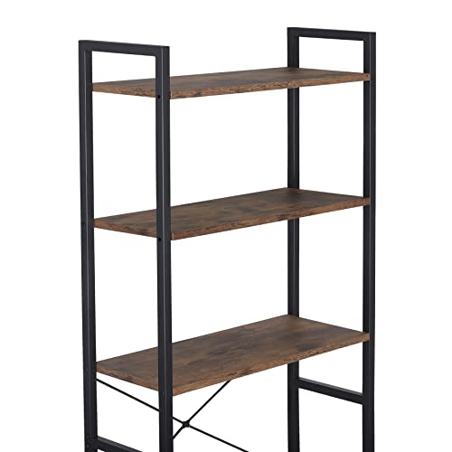 SUPER DEAL Over The Toilet Storage Shelf, 3-Tier Bathroom OrganizerĀ Space Saver Rack Wood Shelf, Rustic Brown