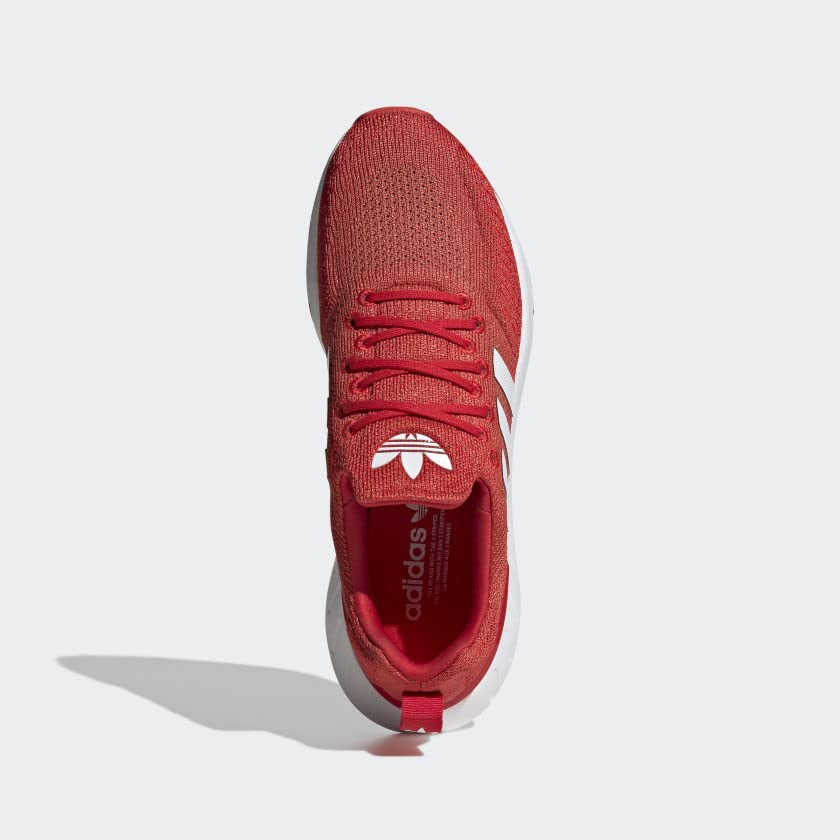 adidas Men's Swift Run 22 Sneaker, Vivid Red/White/Altered Amber, 10