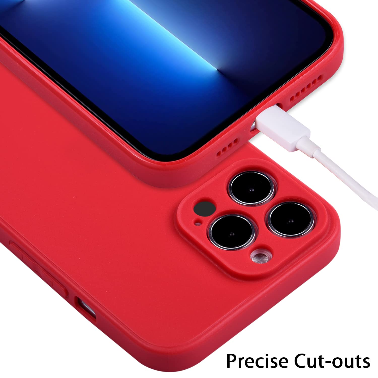 Wisdompro Case for iPhone 13 Pro Max, Bundle of 5 Pack Extra Thin Slim Soft TPU Gel Protective Case Cover for iPhone 13 Pro Max 6.7 inch (Yellow, Red, Green, Light Blue, Pink)