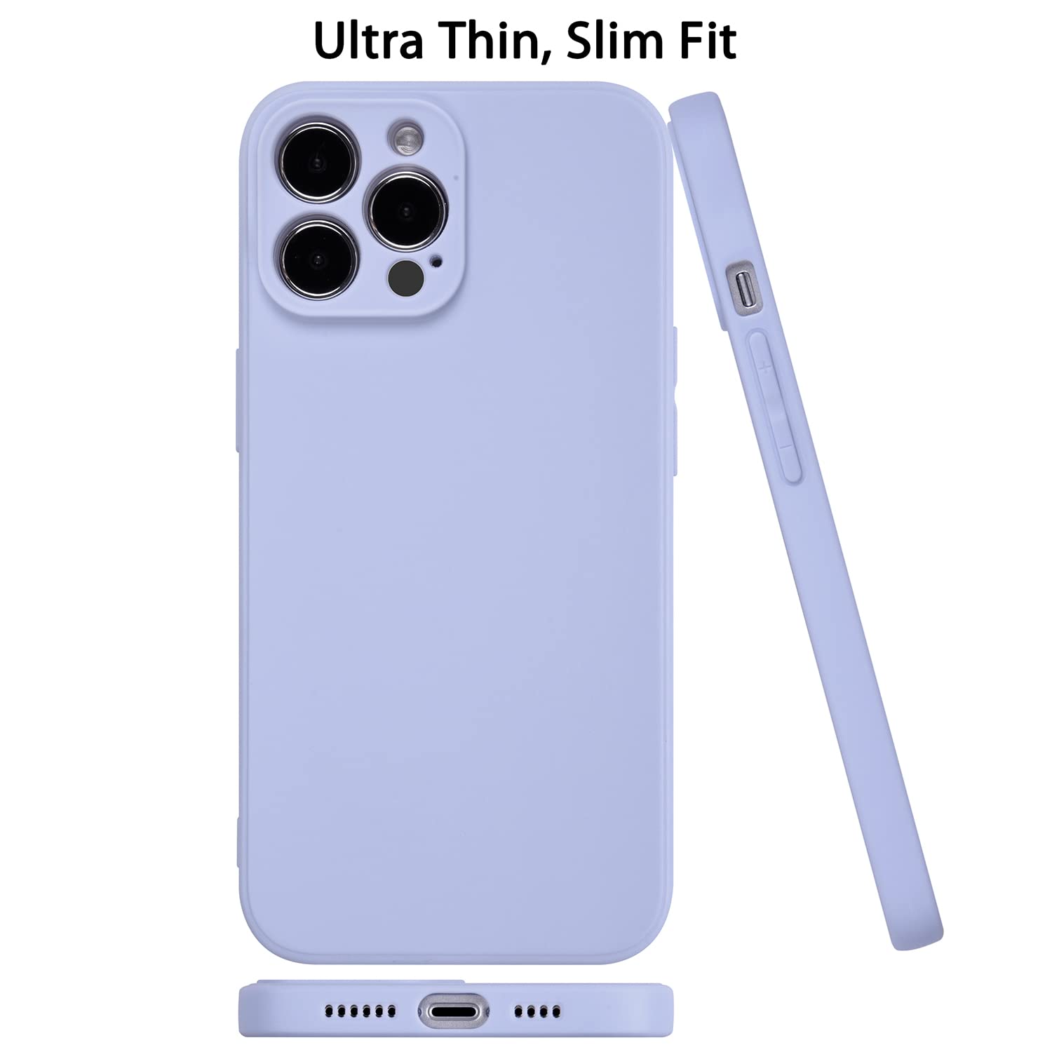 Wisdompro Case for iPhone 13 Pro Max, Bundle of 5 Pack Extra Thin Slim Soft TPU Gel Protective Case Cover for iPhone 13 Pro Max 6.7 inch (Yellow, Red, Green, Light Blue, Pink)