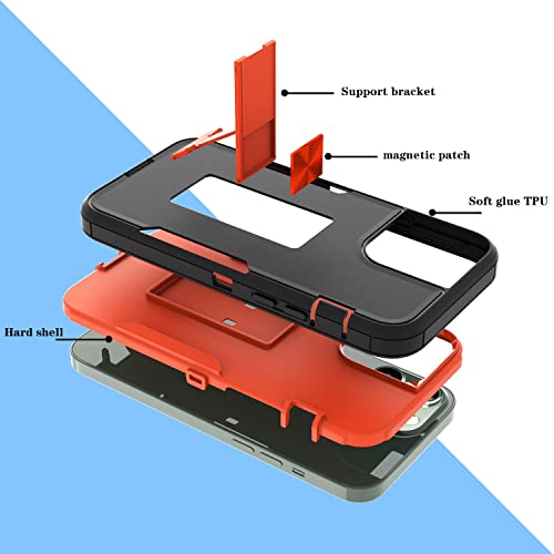 showdd Designed for iPhone 13 Pro Max Case, Military Grade Drop Protection iPhone Case Compatible with Magnetic Car Mount, Hybrid Hard PC Kickstand Case for iPhone 13 Pro Max 6.7", Purple