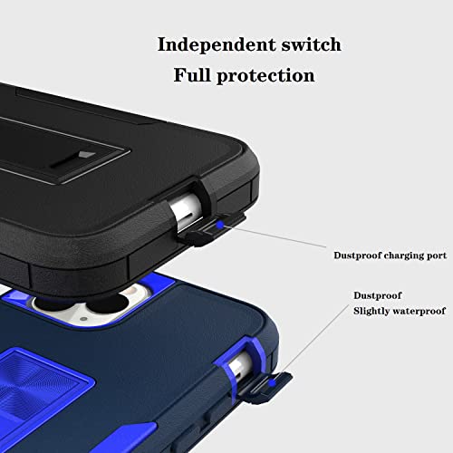 showdd Designed for iPhone 13 Pro Max Case, Military Grade Drop Protection iPhone Case Compatible with Magnetic Car Mount, Hybrid Hard PC Kickstand Case for iPhone 13 Pro Max 6.7", Purple