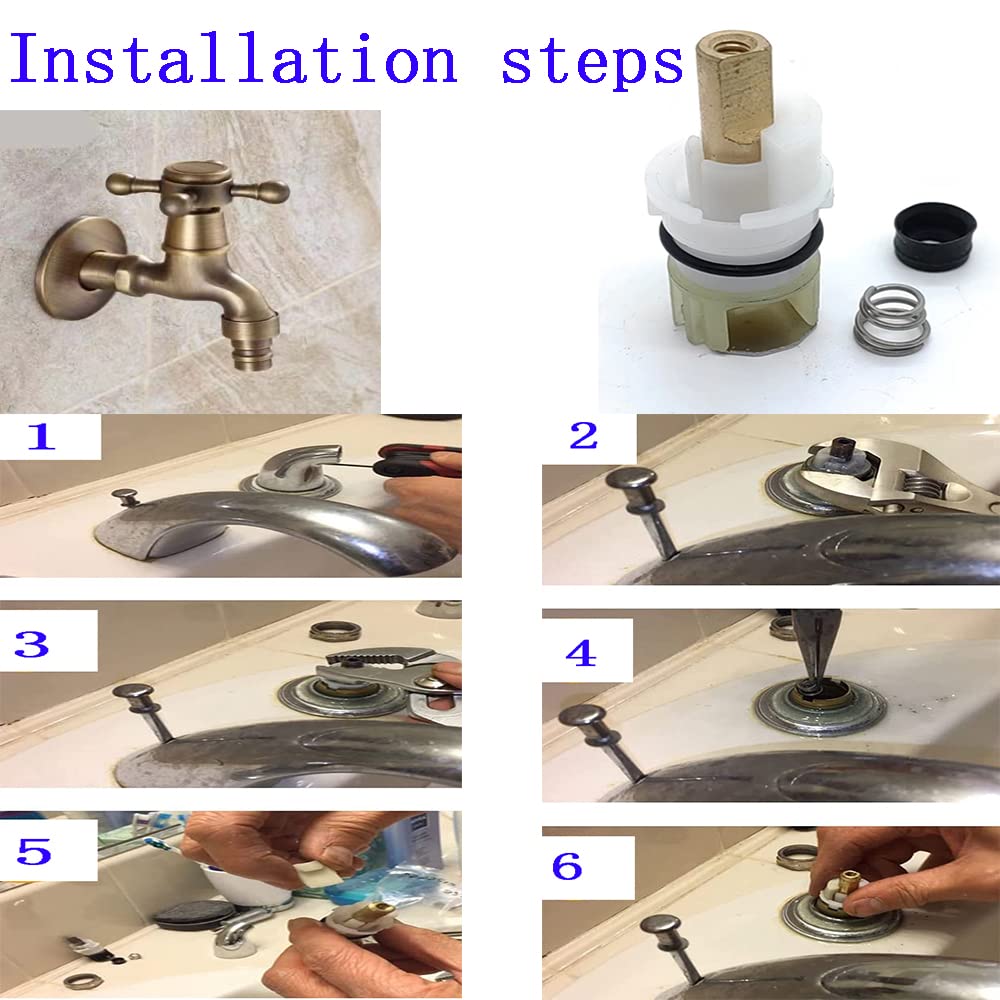 RP25513 faucet stem repaire kit for the leakage valve of kitchen and toilet faucet(2 pair)