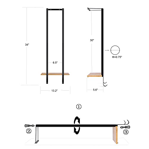 Towel Racks for Bathroom Wall Mounted, Bathroom Towel Storage, Bath Towel Holder for Folded Large Towel Washcloths, Stainless Steel Wall Towel Rack, Black