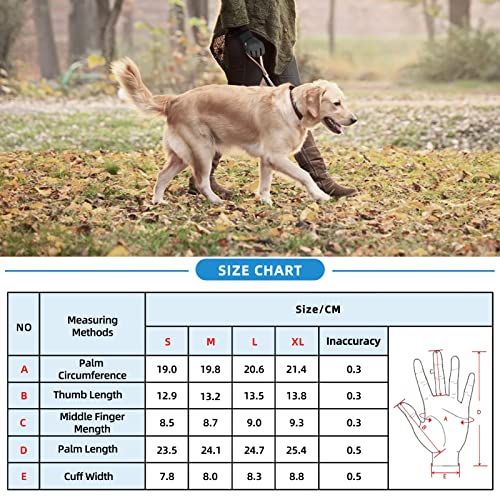 BONFAD Winter Warm Gloves for Men Women Touchscreen for Running Driving Cycling Working Hiking (S)