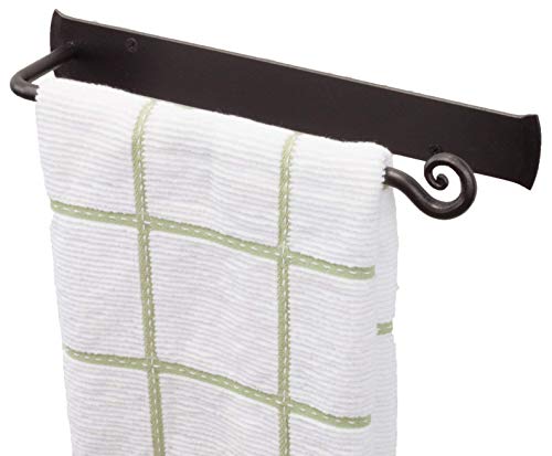 RTZEN Wrought Iron Bathroom Accessories Set, Decorative Hand Towel Bar and Toilet Paper Holder