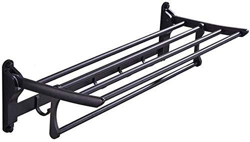 OMOONS Towel Rack Towel Rack Aluminum Towel Rack with Rod Holder Wardrobe Bathroom Hook Towel Rack