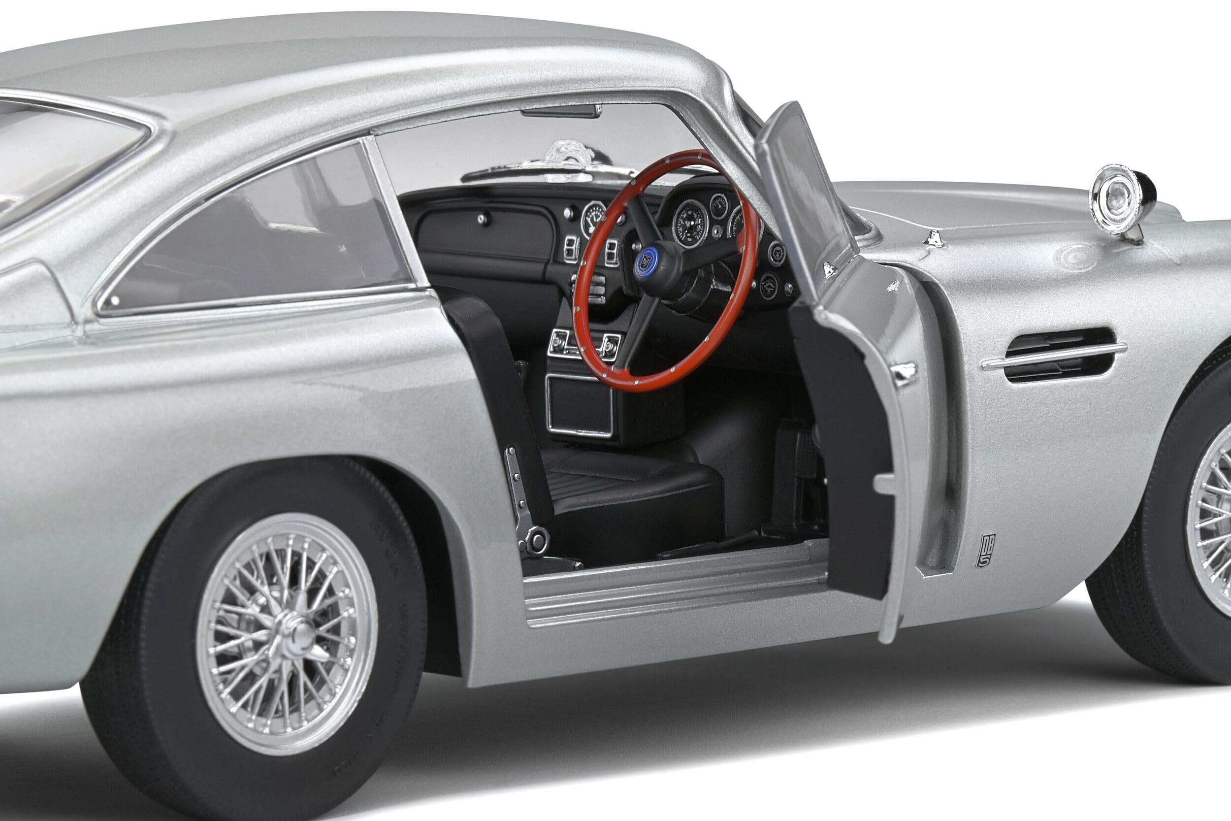 Solido S1807101 1:18 1964 DB5-Silver Birch Aston Martin Collectible Miniature car, Silver,Unisex Adult