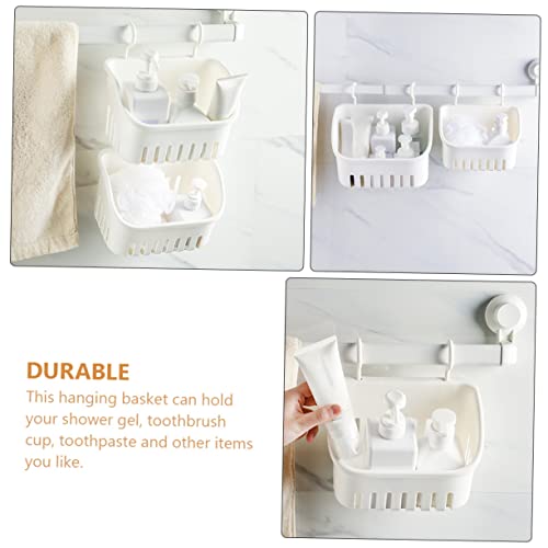 BESPORTBLE Hanging Storage Basket Toy Baskets Tub Organizer for Bathtub Bath Toy Storage Basket Shower Head Bathroom Organizer Bathroom Pantry Holder Shower Supply Hanging Shower Basket