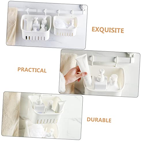 BESPORTBLE Hanging Storage Basket Toy Baskets Tub Organizer for Bathtub Bath Toy Storage Basket Shower Head Bathroom Organizer Bathroom Pantry Holder Shower Supply Hanging Shower Basket