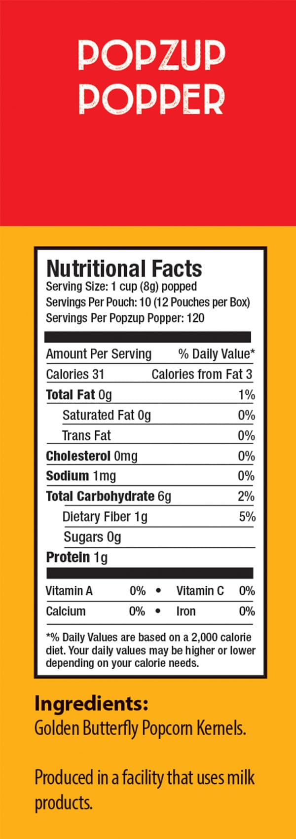 Movie Time Popcorn Kit (Microwave)