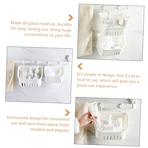 BESPORTBLE Hanging Storage Basket Toy Baskets Tub Organizer for Bathtub Bath Toy Storage Basket Shower Head Bathroom Organizer Bathroom Pantry Holder Shower Supply Hanging Shower Basket