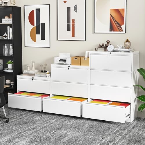 INTERGREAT White Two Drawer Lateral File Cabinets
