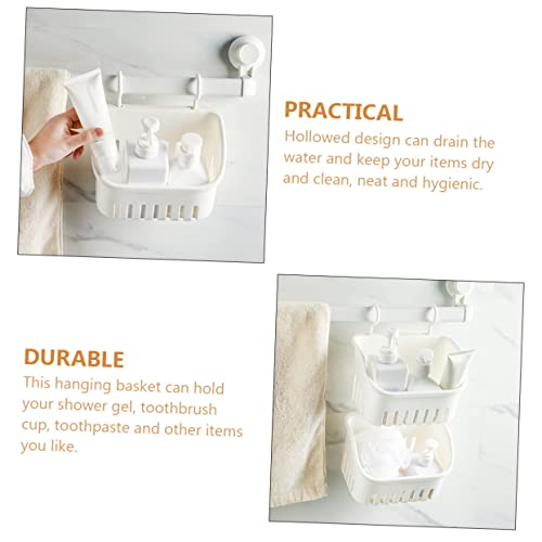 BESPORTBLE Hanging Storage Basket Toy Baskets Tub Organizer for Bathtub Bath Toy Storage Basket Shower Head Bathroom Organizer Bathroom Pantry Holder Shower Supply Hanging Shower Basket