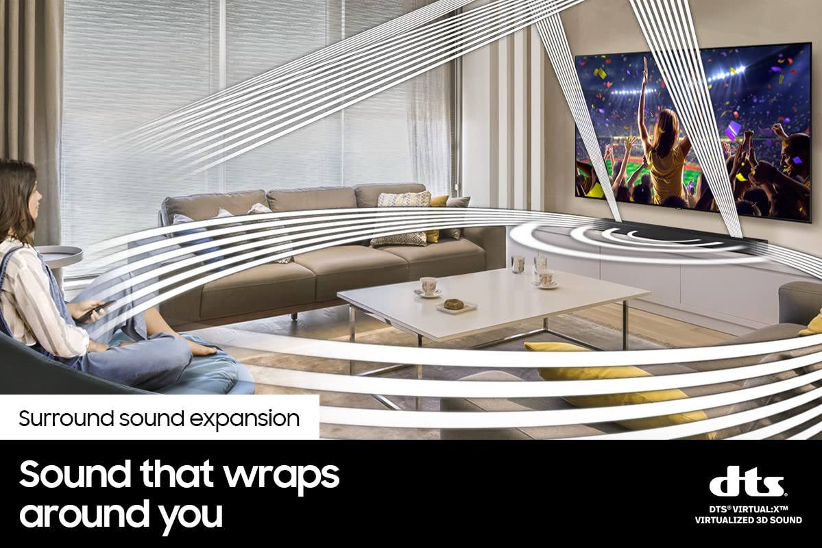 SAMSUNG 2.1ch A50M A Series Soundbar - Dolby Digital 2ch/ DTS 2ch (HW-A50M, 2021 Model)