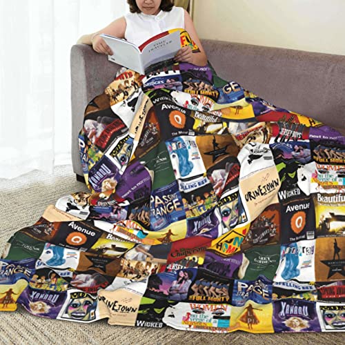 Must Sees Show Collage Throw Blanket Cozy Blanket for Living Room Bedroom Sofa Camping Travel Soft Warm Portable