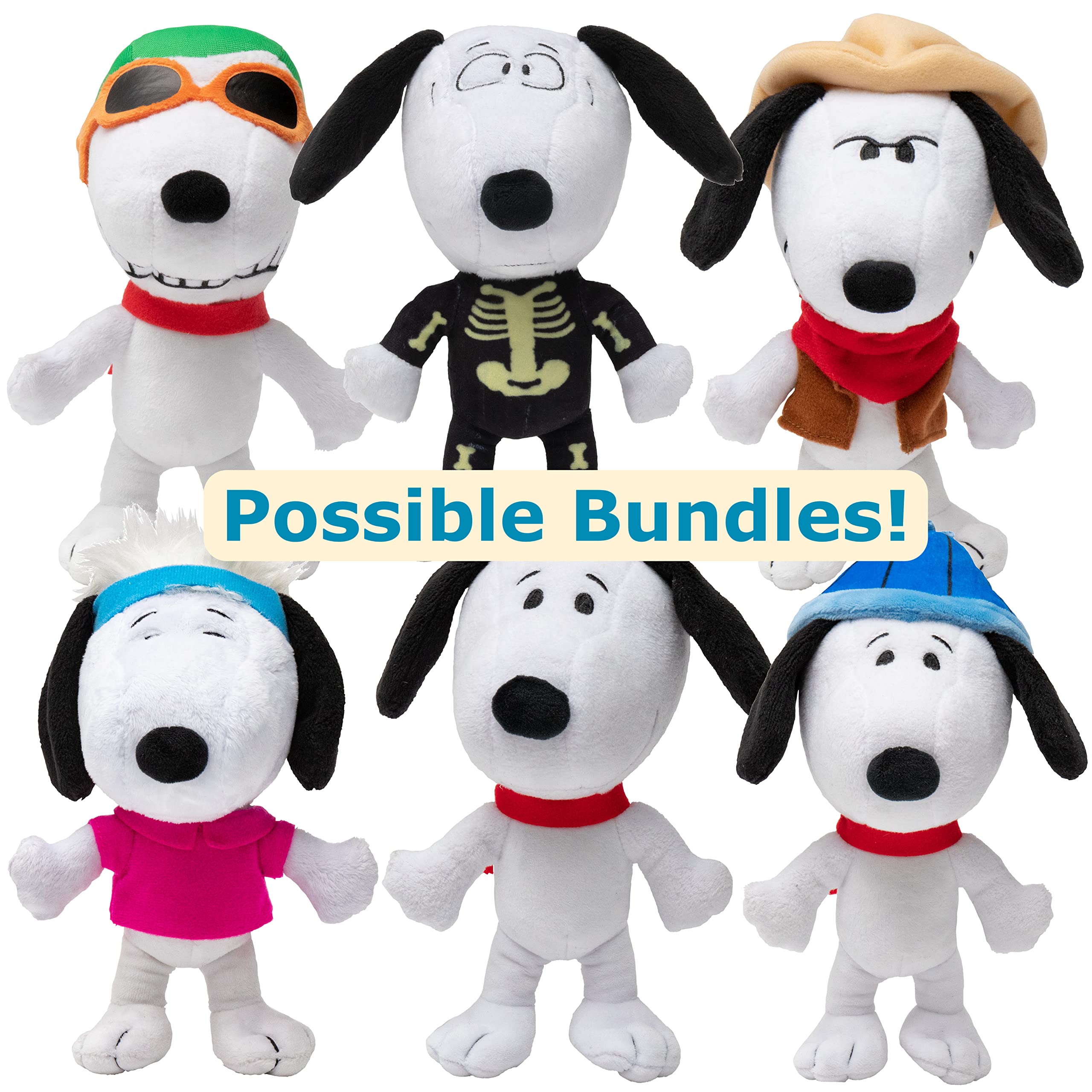 JINX Official Peanuts Collectible Plush Snoopy, Excellent Plushie Toy for Toddlers & Preschool, Flying Ace