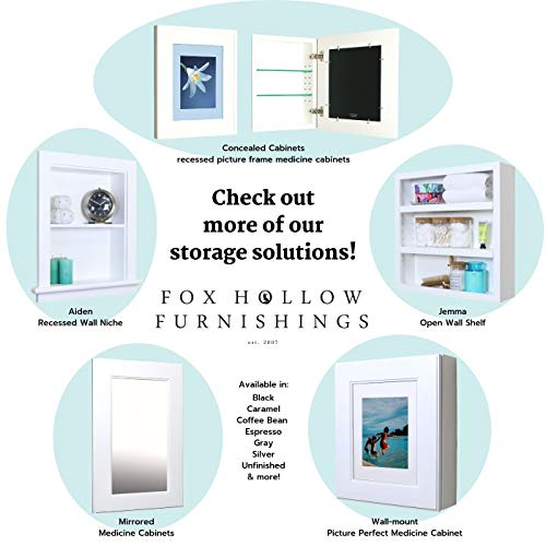 Fox Hollow Furnishings 14β x 18β Mirrored Medicine Cabinet - 15+ Colors!