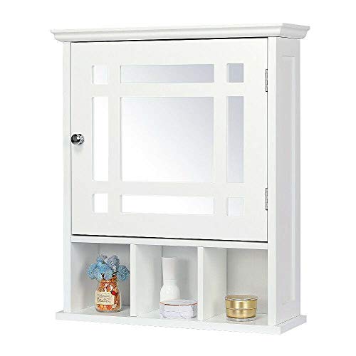 Bathroom Cabinet Wall Mount with Mirror Door and Open Shelves Storage Cabinet Storage Cabinet Bathroom Storage Cabinet Organizer Bathroom Cabinet Medicine cabinets Bathroom Storage Cabinet