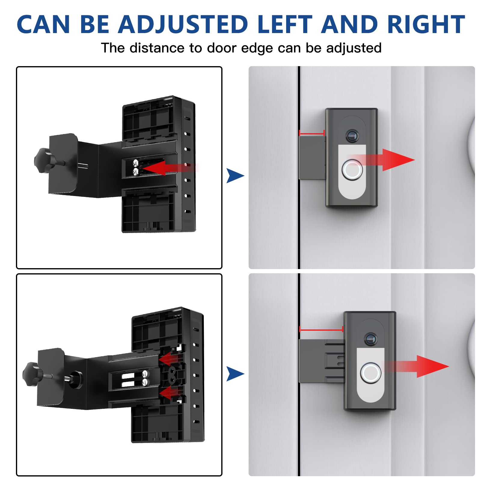 KIMILAR Anti-Theft Video Doorbell Mount Compatible with Ring/Blink Wireless Video Doorbell, Adjustable Mounting Bracket Accessories for Houses, Apartments, Businesses, Not for Security Door