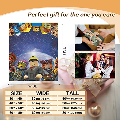 Game Flannel Blanket Super Soft Lightweight Fleece Blanket,Sofa Bedroom Warm Multifunctional Fuzzy Fleece Blanket 40x50in