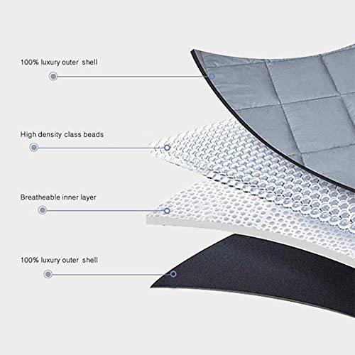 ALANSMA Reversible Weighted Blanket for All Season, Warm and Cool, Luxury Velvet, Enjoy Sleeping Anywhere