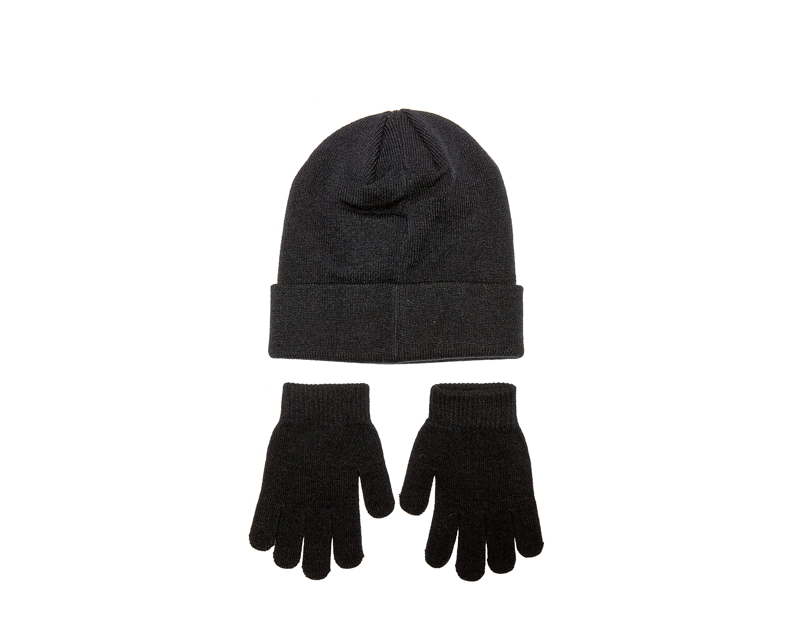 Nike Girls' Beanie & Gloves 2 Piece Set (Black) One Size Fits All (7-16)