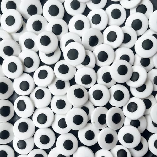 Weraru Big Candy Eyeballs Eye Ball Sweets Cake Cupcake Toppers Cookie Dessert Sprinkles Decorations for Birthday Party Supplies 4.2Ounce