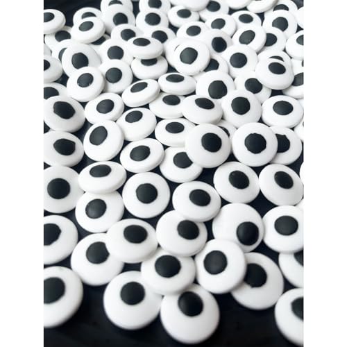 Weraru Big Candy Eyeballs Eye Ball Sweets Cake Cupcake Toppers Cookie Dessert Sprinkles Decorations for Birthday Party Supplies 4.2Ounce