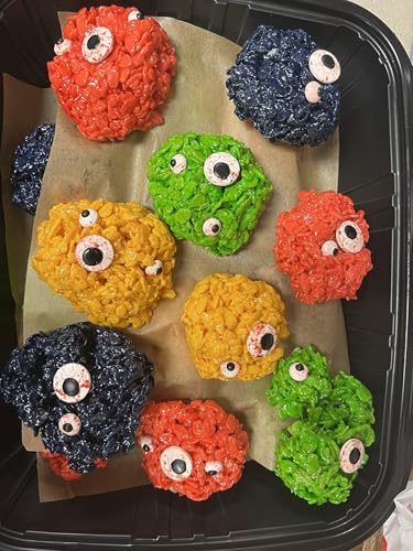 Weraru Big Candy Eyeballs Eye Ball Sweets Cake Cupcake Toppers Cookie Dessert Sprinkles Decorations for Birthday Party Supplies 4.2Ounce