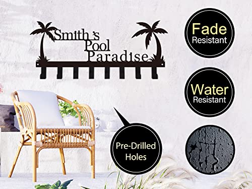 EFCUSTOMFC Custom Towel Hook, Pool Towel Hooks, Pool Hooks for Towels, Bathroom Towel Holder, Towel Holder for Bathroom, Pool Beach Towels,Pool Towel Rack for Bathroom, Towel Organizer