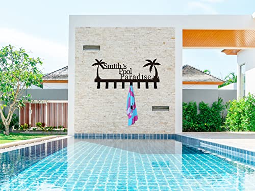 EFCUSTOMFC Custom Towel Hook, Pool Towel Hooks, Pool Hooks for Towels, Bathroom Towel Holder, Towel Holder for Bathroom, Pool Beach Towels,Pool Towel Rack for Bathroom, Towel Organizer