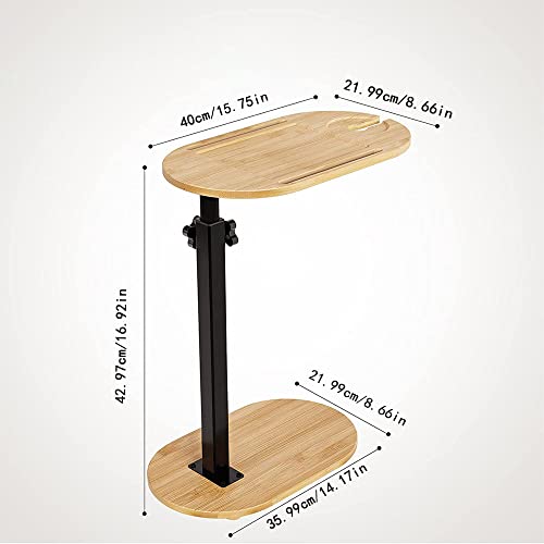 Bathtub Trays,Height Adjustable Bathtub Tray for Luxury Bath,Bath Accessories & Table with Wine Glass Holder,Book Stand Bathroom Organizer,Wine Glass Holder. (Natural)