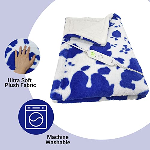 Weighted Heated Blanket,36" x 48" Small Weighted and Heated Throw Blankets, 5Lbs, Weighted Lap Blanket for Adults ,Children ,12 Heating Levels & 8 Timer, Machine Washable, for Teens and Kids