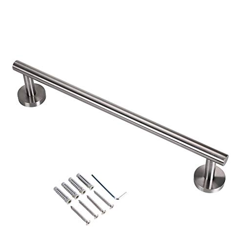 Sumnacon 16 Inch Towel Bar Towel Rod with Screws,Solid Wall-Mounted Stainless Steel Towel Rack Hanger Holder Organizer for Bathroom Kitchen, Silver