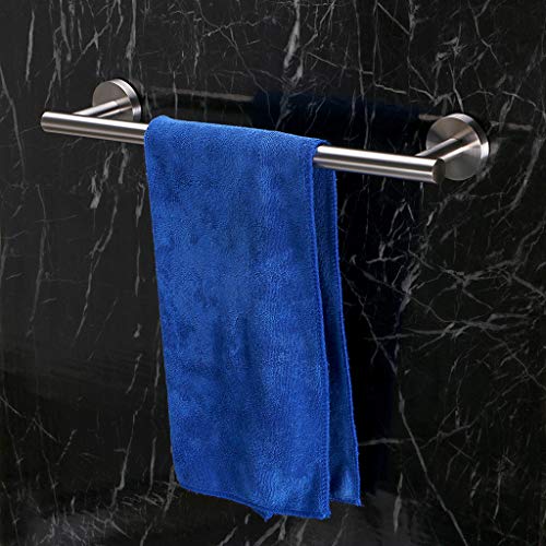 Sumnacon 16 Inch Towel Bar Towel Rod with Screws,Solid Wall-Mounted Stainless Steel Towel Rack Hanger Holder Organizer for Bathroom Kitchen, Silver