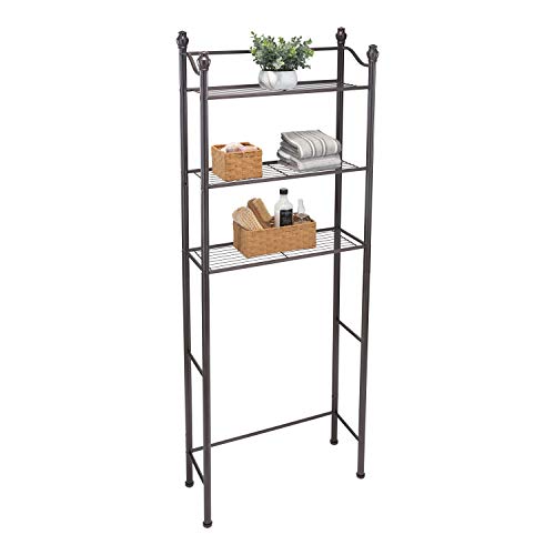Organize It All 3 Tier Over The Toilet Bathroom Storage Space Saver - Oil Rubbed Bronze (17571W1P)